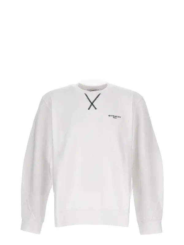 Givenchy Crew Neck Sweatshirt With Chest Print - Multicolor