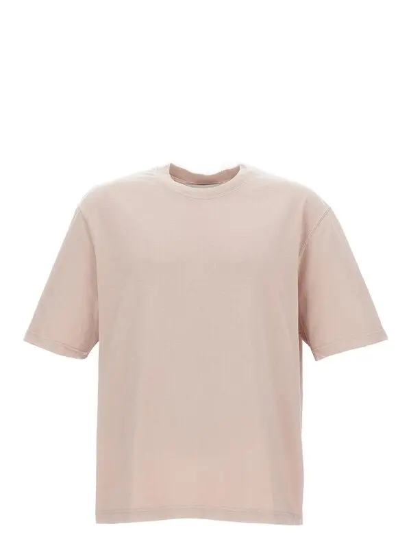 GOLDEN GOOSE T-shirt Relaxed Fit Logo Patch - Multicolor