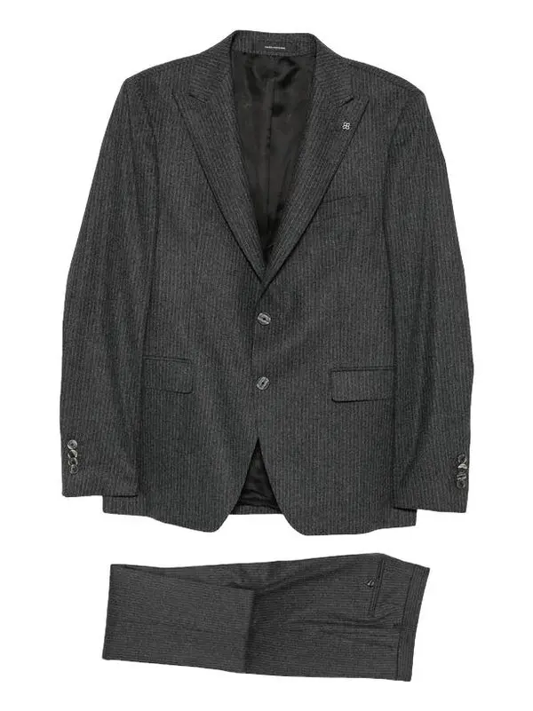 Tagliatore Grey Suits Single Breasted Suits - Gray