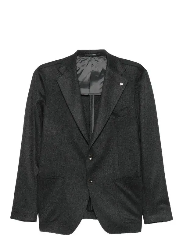 Tagliatore Charcoal Grey Cashmere Blazer - Gray