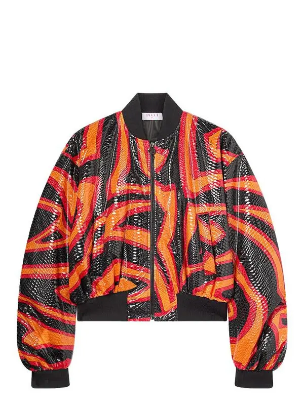 Emilio Pucci Labirinto Print Bomber Jacket - Orange