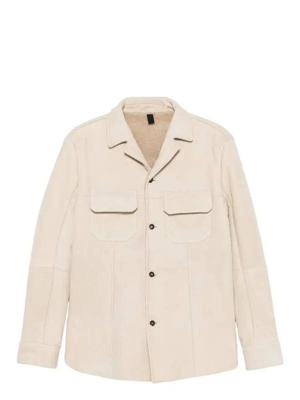 Tagliatore Leather Jacket - Cream