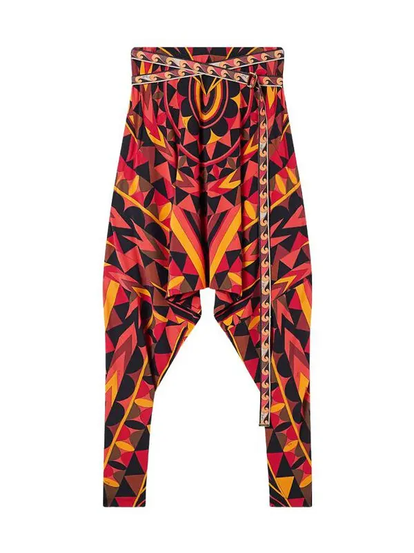 Emilio Pucci Tapered Viscose Jersey Trousers - Black