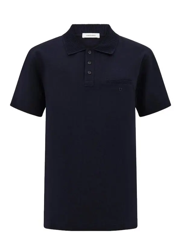 FERRAGAMO Polo Shirts - Blue