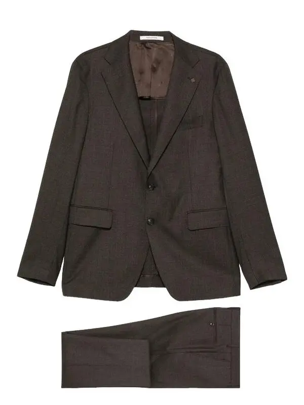 Tagliatore Suits Single Breasted Suits - Brown