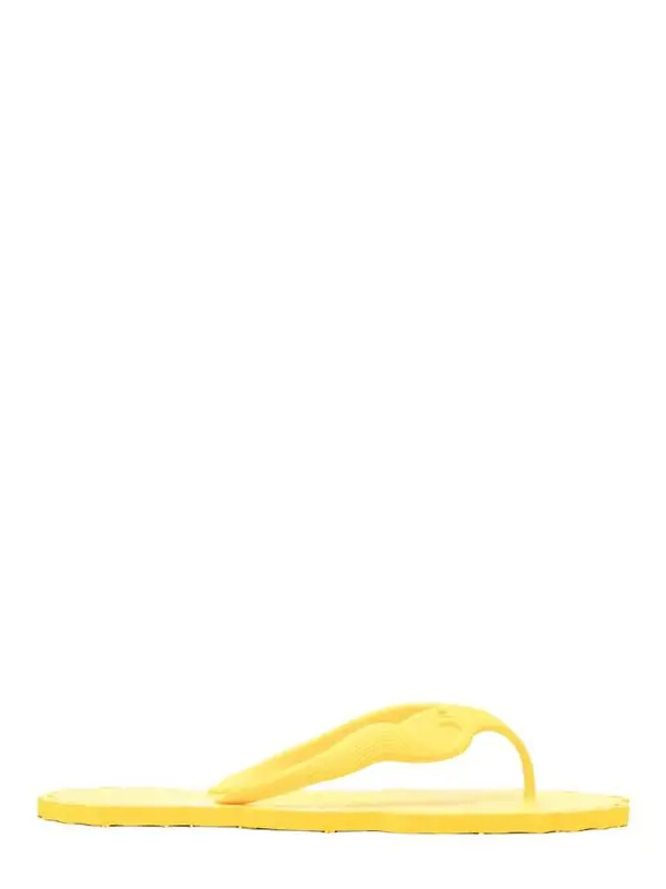 Zimmermann Thong Strap Flat Sole Slip-on Slides - Yellow