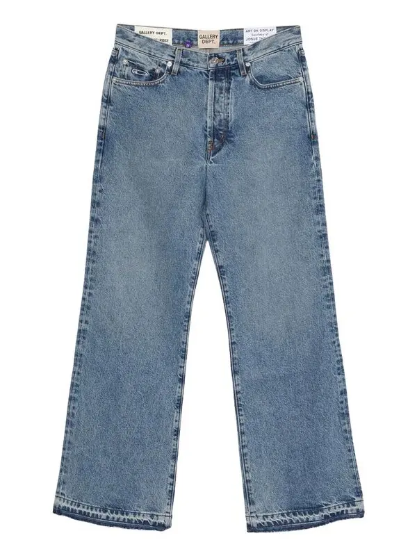 GALLERY DEPT. Denim Frayed Hem Jeans - Blue
