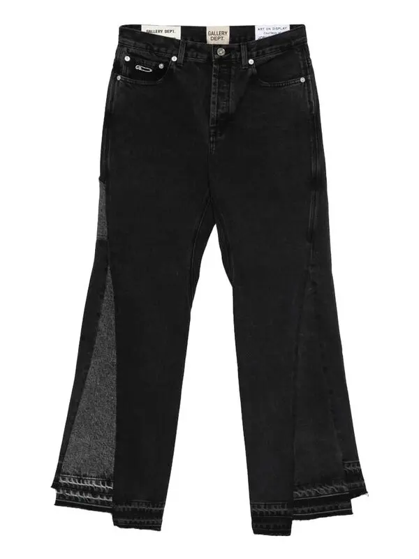 GALLERY DEPT. Wide-leg Jeans With Panelled Design - Black