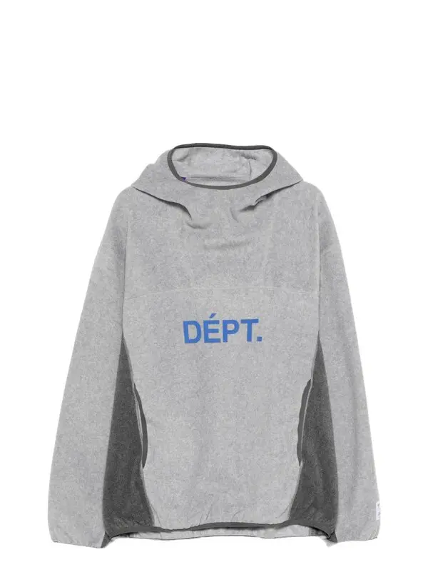 GALLERY DEPT. Grey Logo Print Fleece Hoodie - Gray