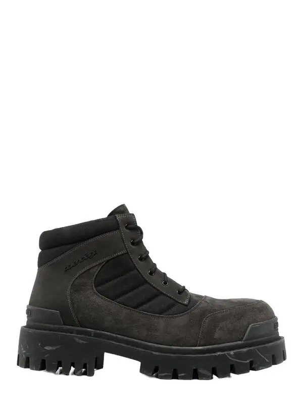 Balenciaga Lace-up Lug Sole Trainers - Brown