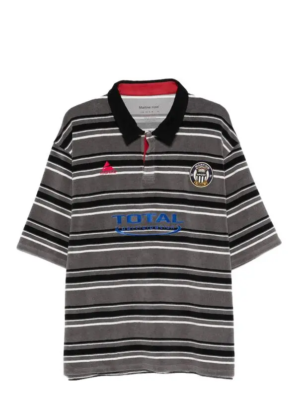 Martine Rose Grey Polo Shirts - Gray