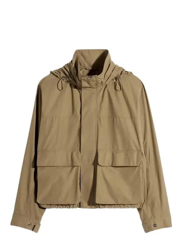 LEMAIRE Hooded Jacket With Button Fastening - Cream