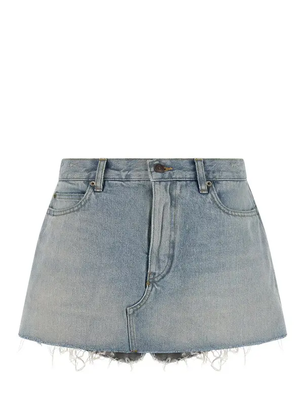 Balenciaga Japanese Twill Skort - Blue