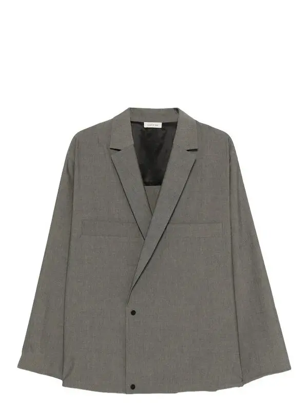 Fear Of God Grey Wool Blend Blazer - Gray