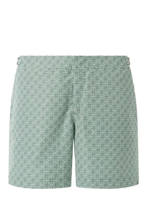 Orlebar Brown Bulldog Portico Straight-leg Swim Shorts - Green