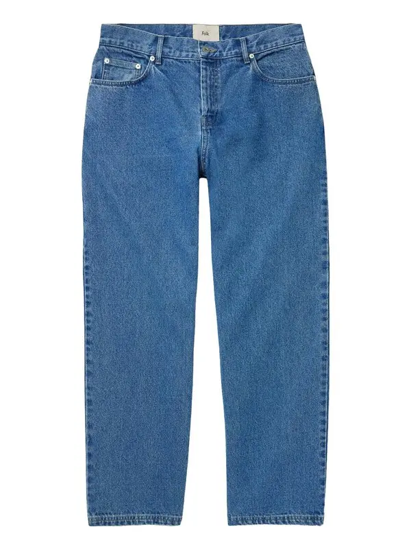 Folk Straight-leg Jeans - Blue