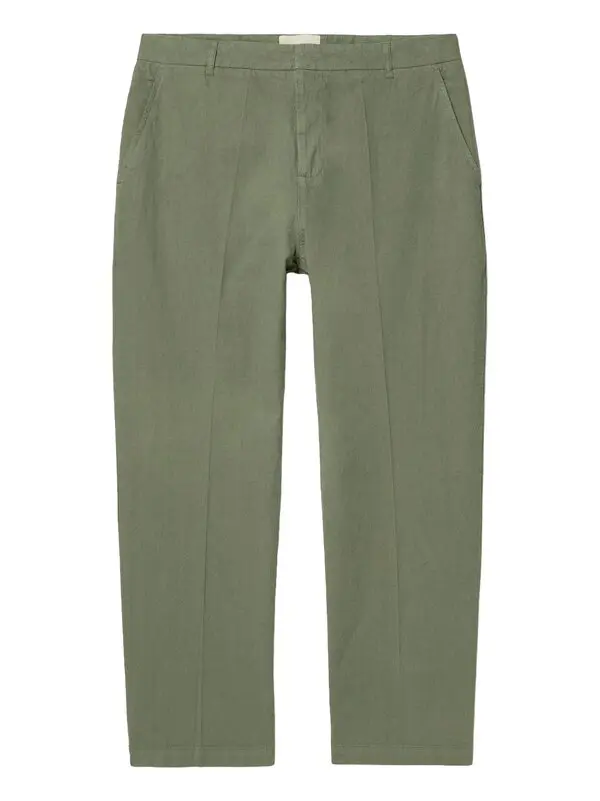 Folk Lunar Straight-leg Trousers - Green