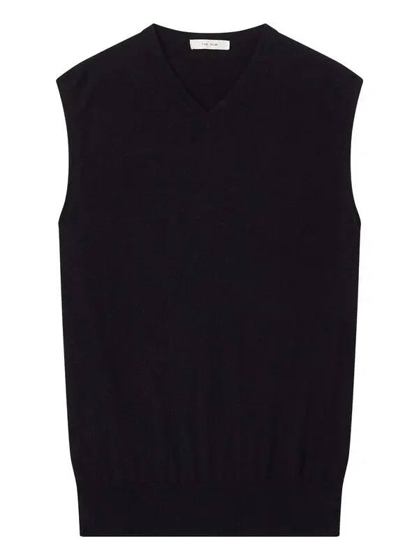 THE ROW Rune Cashmere Top - Black