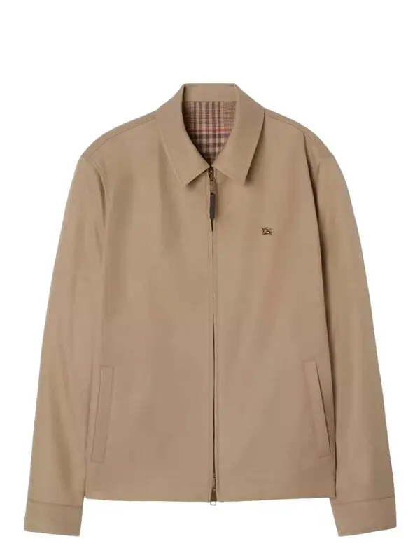 Burberry Reversible Tropical-gabardine Harrington Jacket - Neutrals