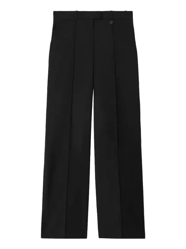 Burberry Wool Tailored Trousers - Black
