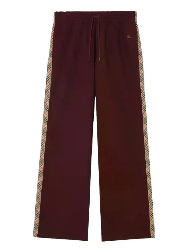 Burberry Track Pants With Equestrian Knight Design - Red