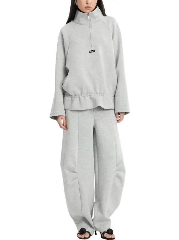 ROTATE BY BIRGER CHRISTENSEN Half-zip Sweatshirt - Grey