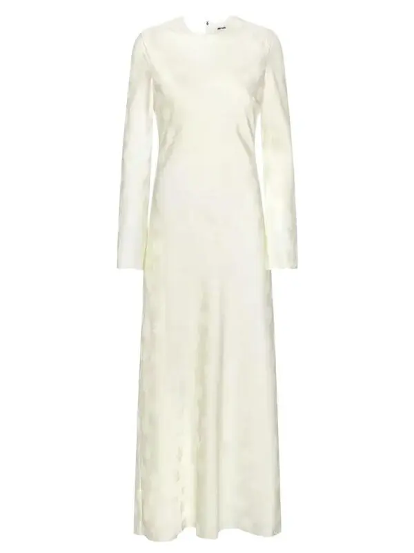 ROTATE BY BIRGER CHRISTENSEN Long-sleeved Bias-cut Dress - Neutrals