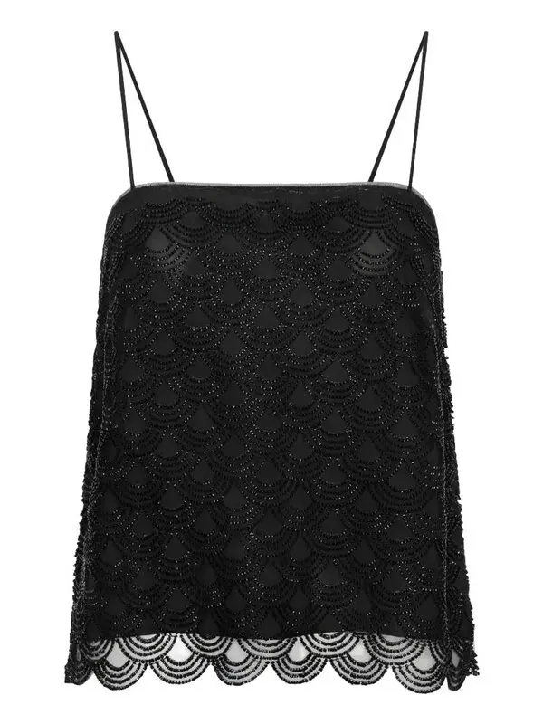 ROTATE BY BIRGER CHRISTENSEN Sequin Embellishment Blouse - Black