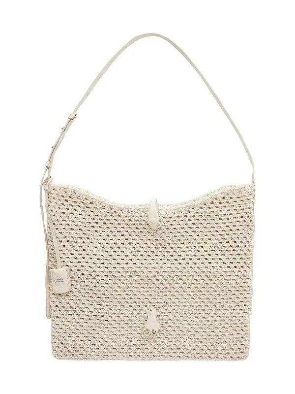 Polo Ralph Lauren Woven Cross Body Bag - Cream