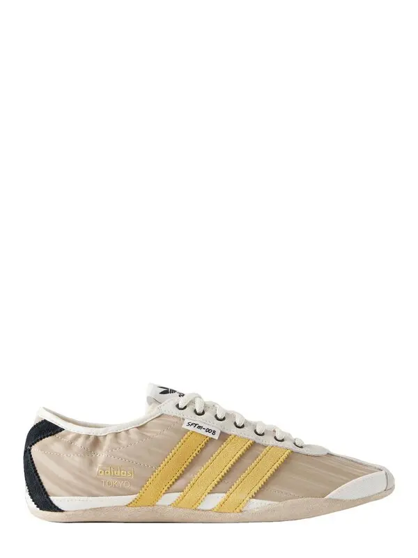 ADIDAS ORIGINALS Song For The Mute X Tokyo Suede And Leather-trimmed Shell Sneakers - Neutrals