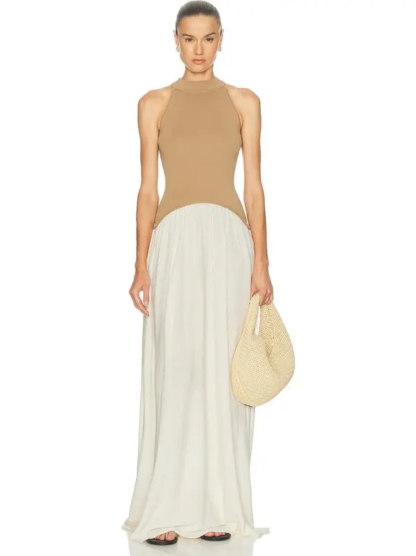 Solid & Striped The Isola Dress - Camel