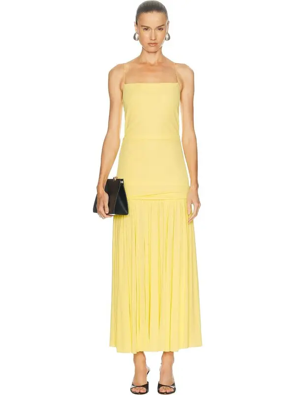 Jacquemus La Robe Abiha Gown - Yellow
