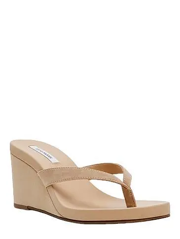 Pink Steve Madden Wedge Sandal - Beige