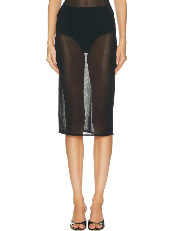 EAVES Wrenley Knit Skirt - Black