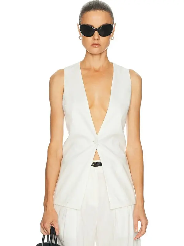 EAVES Iyla Vest Top - White