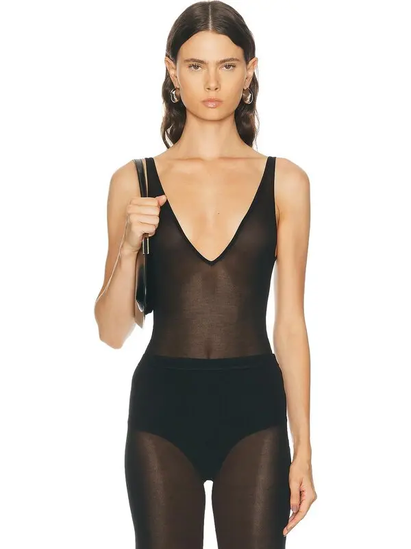 EAVES Kiaralee Knit Bodysuit - Black