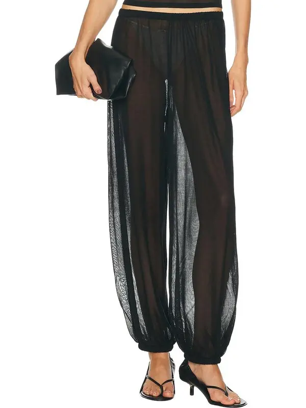 EAVES Kai Knit Balloon Pant - Black
