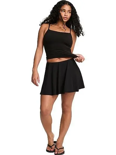 Pink Relay™ Circle Skort - Black