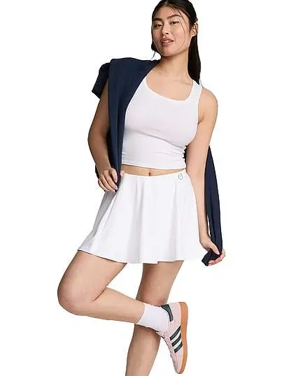 Pink Relay™ Circle Skort - White,ivory