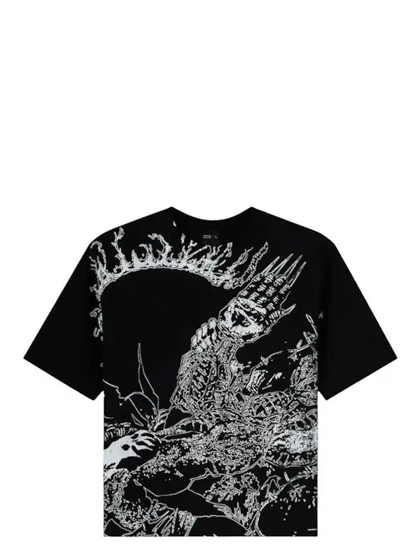 OVO X Marvel Wolverine Splash Page Tee Shirt - Black