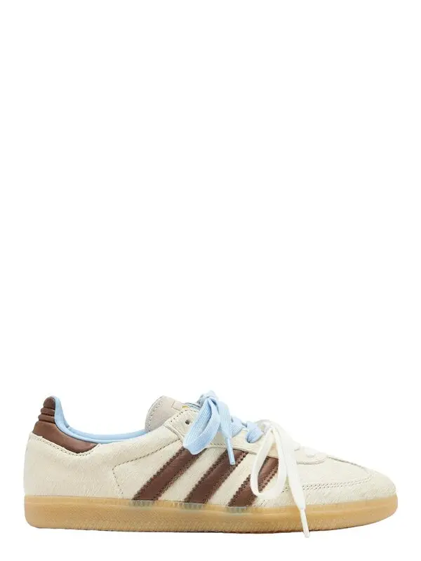 Adidas Samba Og Pony Hair Sneakers - Cream White/earth Strata/clear Sky Blue