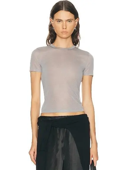 EAVES Wrenley Knit Tee - Grey