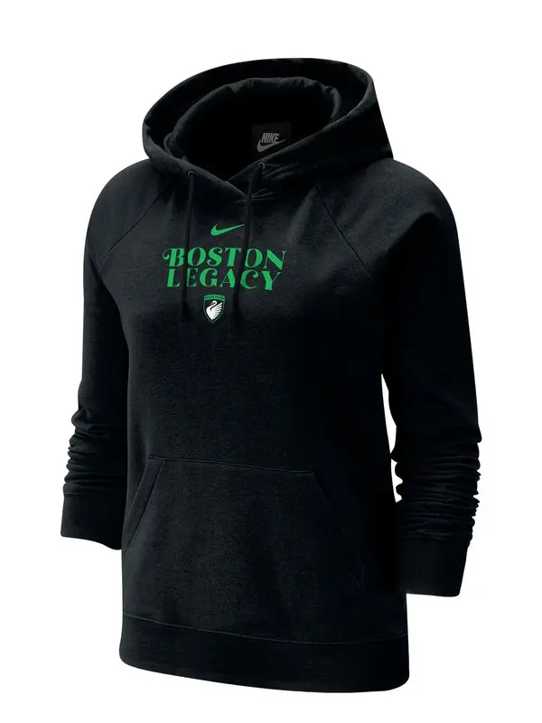 Nike Boston Legacy Phoenix Fleece Oversized Hoodie - Black