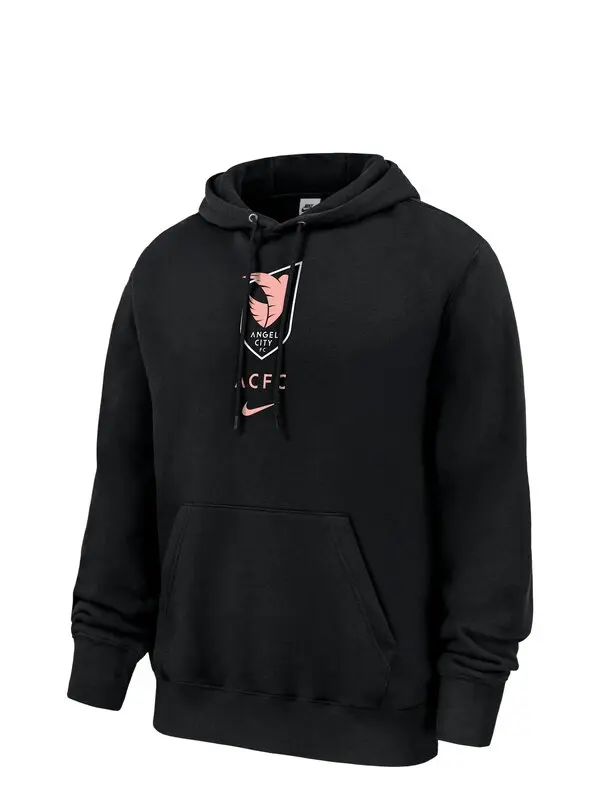 Nike Angel City Fc Club Fleece Pullover Hoodie - Black