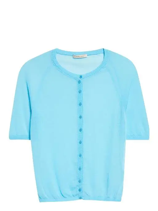 Paloma Wool Patinela Sheer Organic Cotton Blend Cardigan - Blue