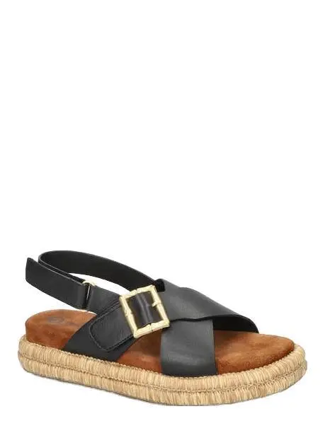 BELLA VITA Jaylyn Slingback Sandal - Black Leather