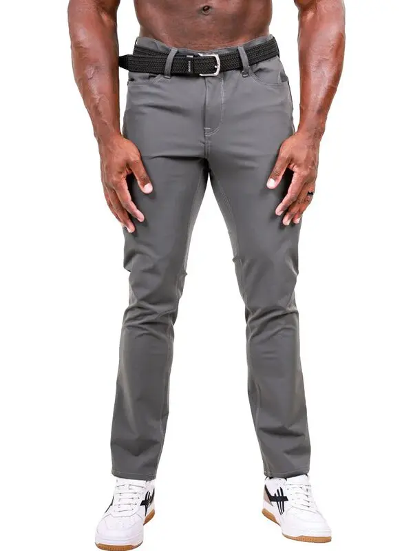 MACEOO Marthyr Slim Fit Stretch Pants - Grey