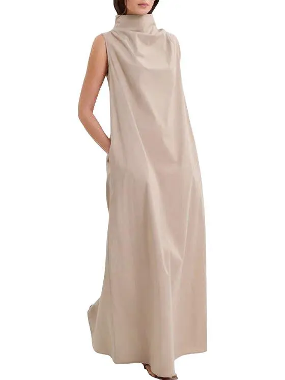 MARCELLA Sleeveless Maxi Dress - Sand