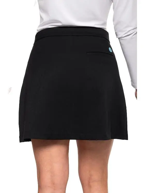 Coolibar High Short Golf Skort Upf 50+ Sun Protection - Black