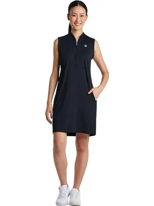 Coolibar Upf 50+ Backspin Golf Sleeveless Dress - Black